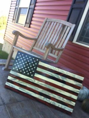 Handmade Wooden American Flags - Veteran Made Woodworks