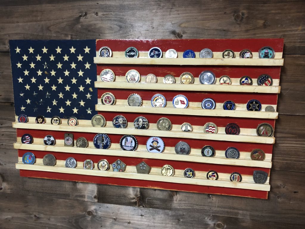Handmade American Rustic Wooden Flags - Veteran Made Woodworks