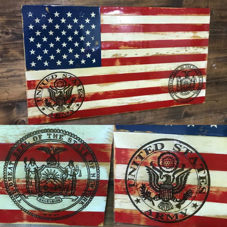 Laser Engraving At Veteran Made Woodworks