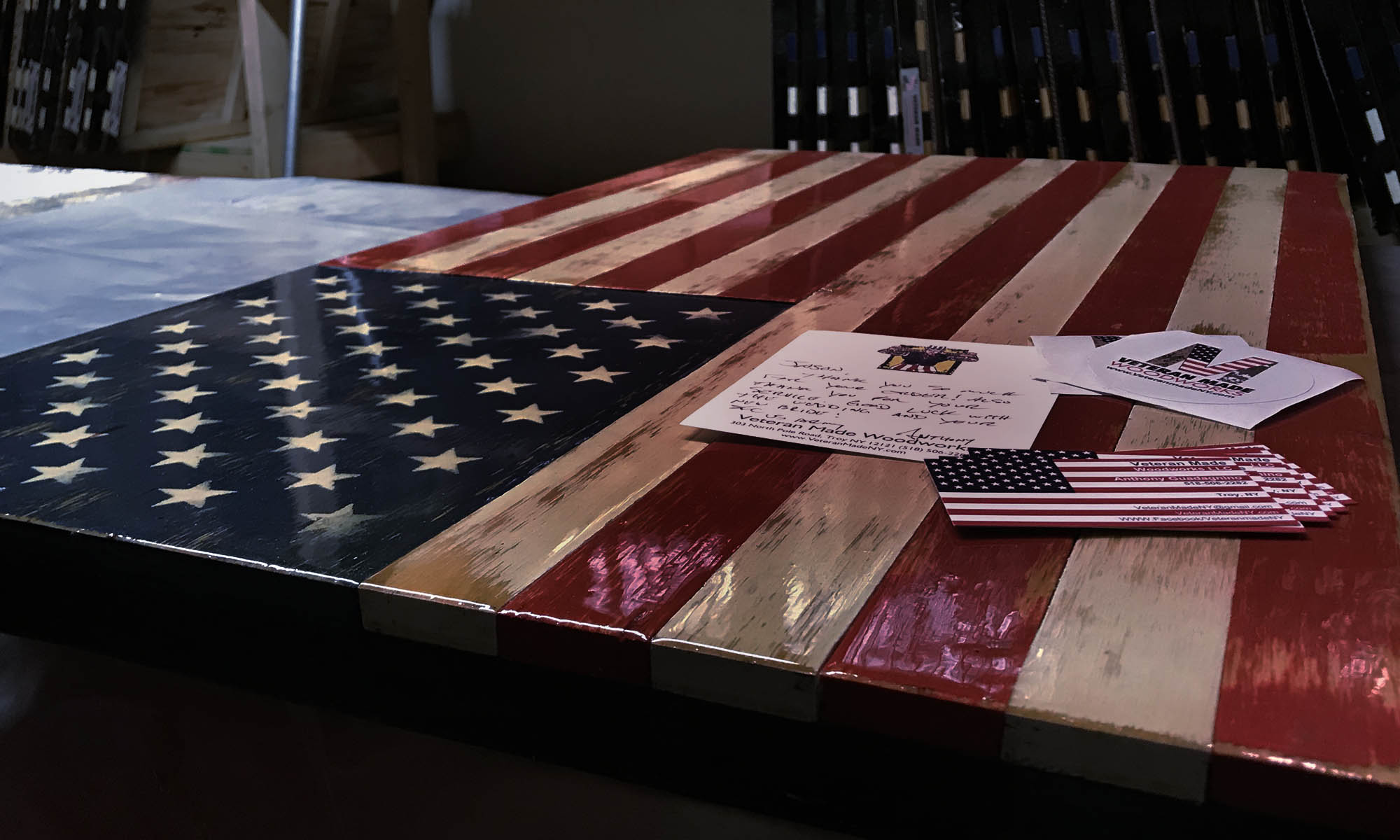 Wooden Flags For Sale In New York - Veteran Made Woodworks