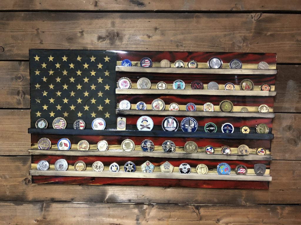 Handmade American Rustic Wooden Flags -Veteran Made Woodworks